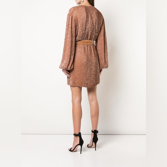 Retrofete | Dresses | New Retrofete Julie Bronze Sequin Mini Dress In ...